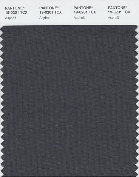 Pantone 19-0201 TCX Smart Color Swatch Card, Asphalt: 亚马逊中国: 家居装修-海外购 美亚直邮