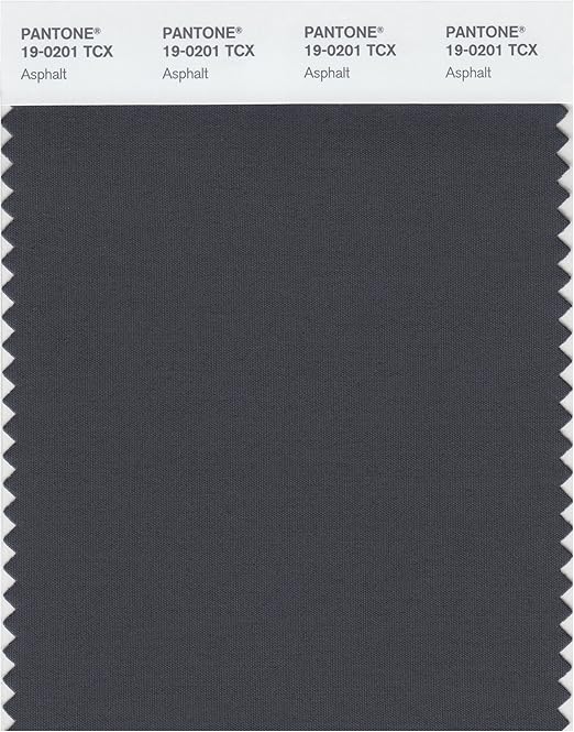 Pantone 19-0201 TCX Smart Color Swatch Card, Asphalt: 亚马逊中国: 家居装修-海外购 美亚直邮